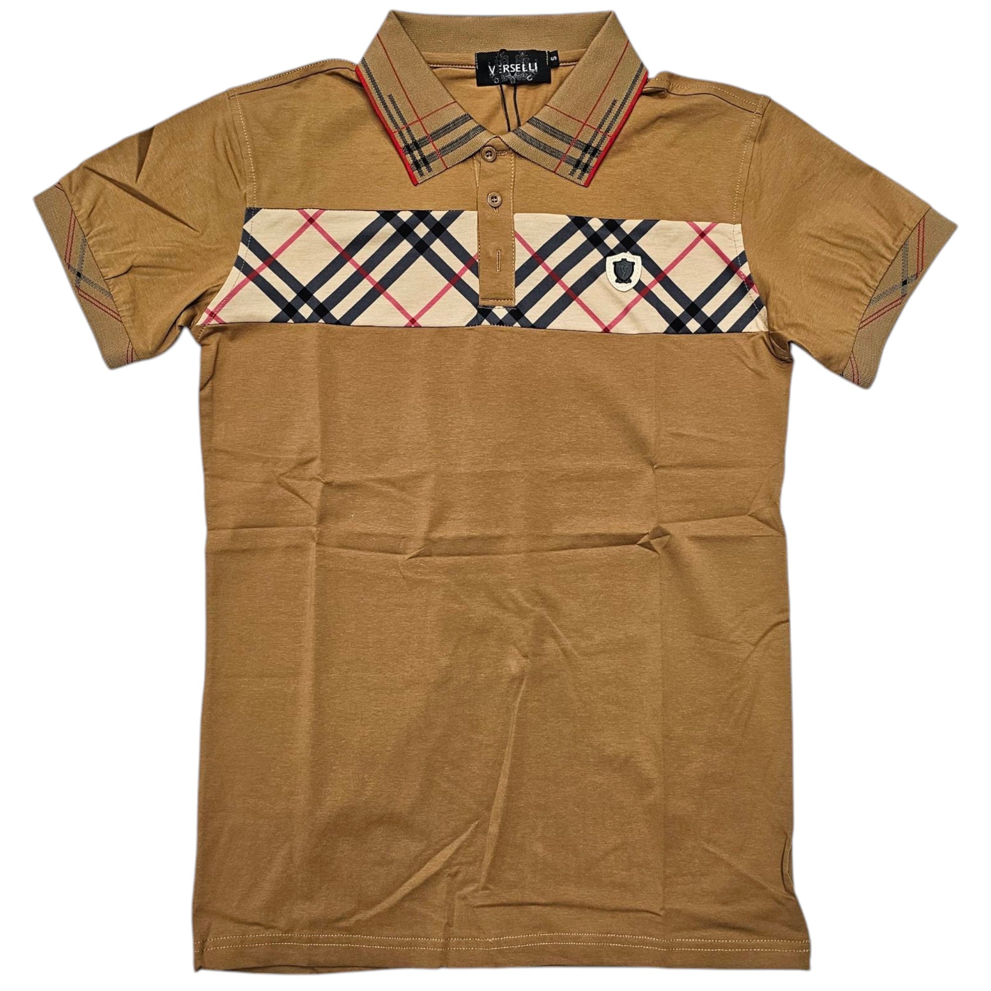 VERSELLI GREEK POLO SHIRT BROWN – ROS 3 CLOTHING CO.