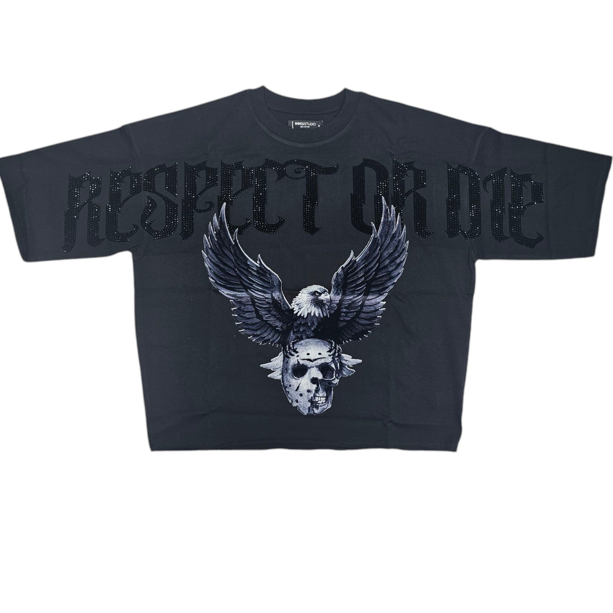 ROKU RESPECT OR DIE CROPPED T-SHIRT – ROS 3 CLOTHING CO.