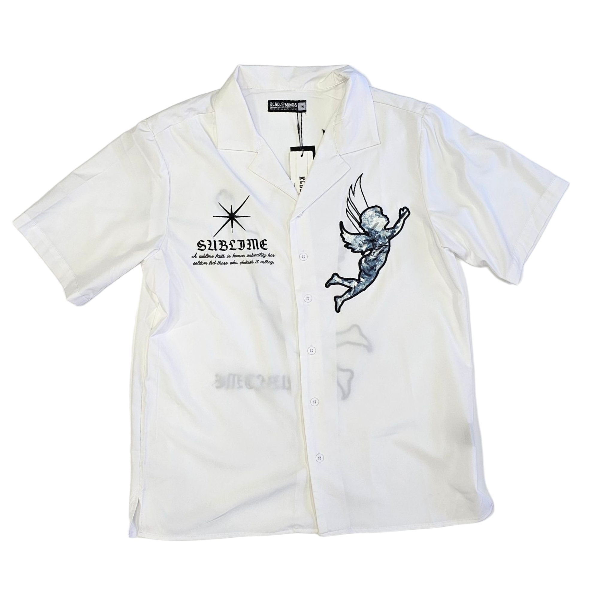 Rebel Peace Angel Woven Shirt – ROS 3 CLOTHING CO.